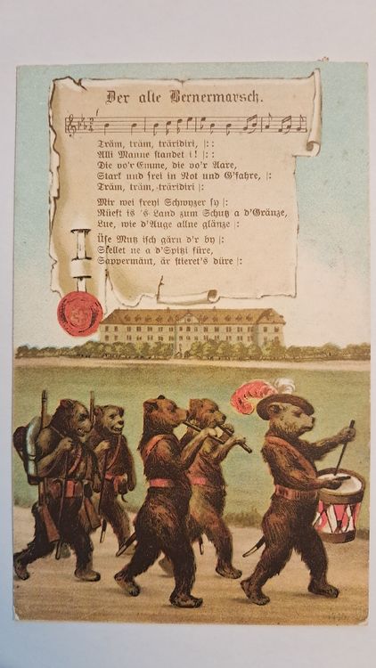 Berner Marsch – Bärenparade mit Notenblatt, 1906 (Gebraucht) in Spiez ...