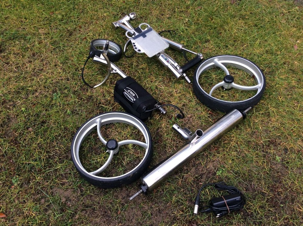 Golf Trolley, BeeGon GT-ES-900-Pro, Edelstahl poliert (Gebraucht) in ...