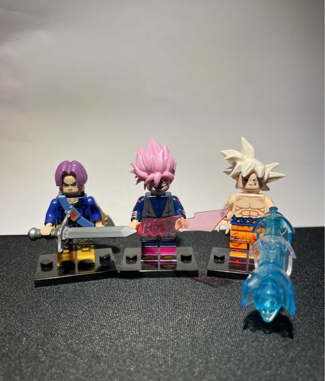 Lego Dragonball Son Goku Black Trunks Minifigur Set Custom | Acheter ...
