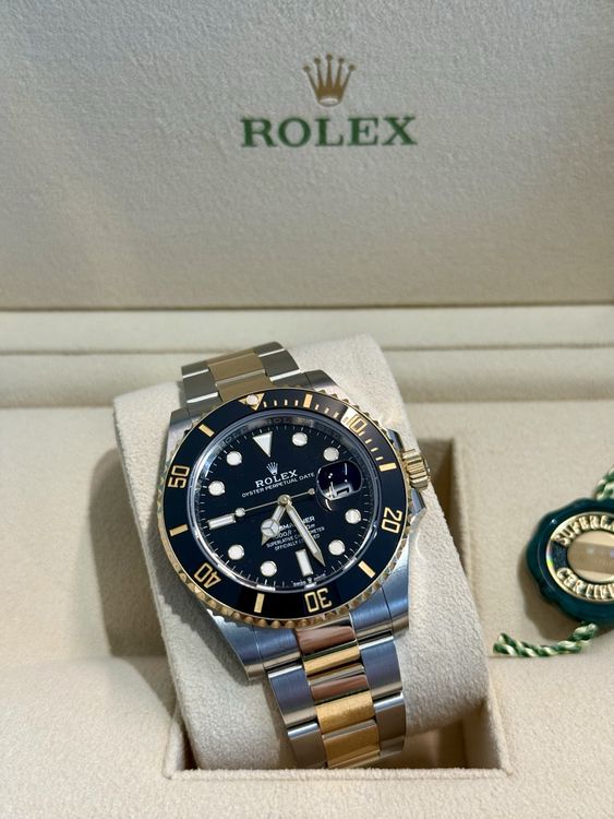Rolex Submariner Two Tone Black 41mm Ref: 126613LN - 2022 (Gebraucht ...