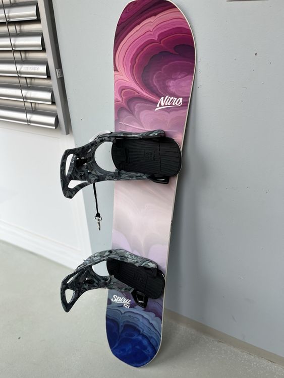 Snowboard Nitro Spirit 121cm inkl. Burton Step on Bindung (Gebraucht ...