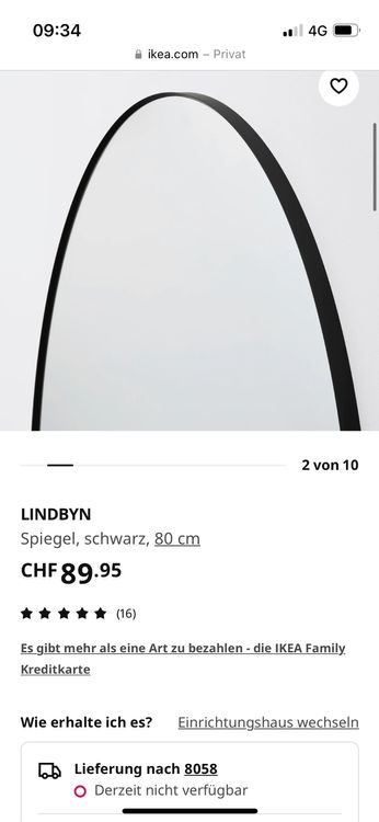 Spiegel rund (Gebraucht) in Benken für CHF 40 – nur Abholung auf Ricardo kaufen