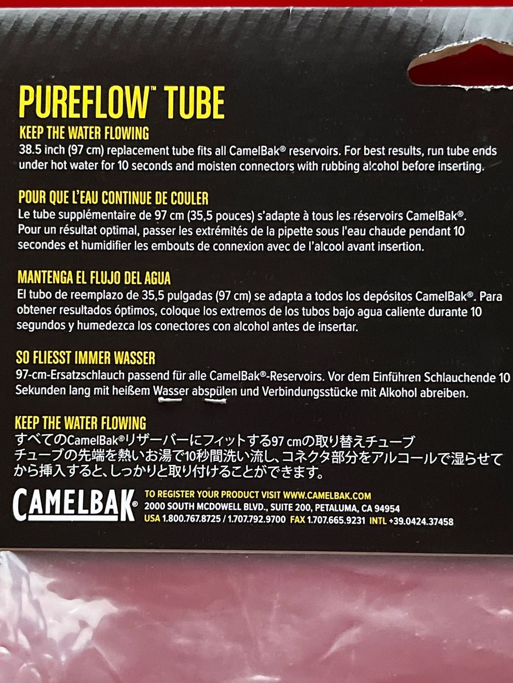 Camelbak Tube Pureflow, Ersatz-Trinkschlauch 97cm (Neu und ...