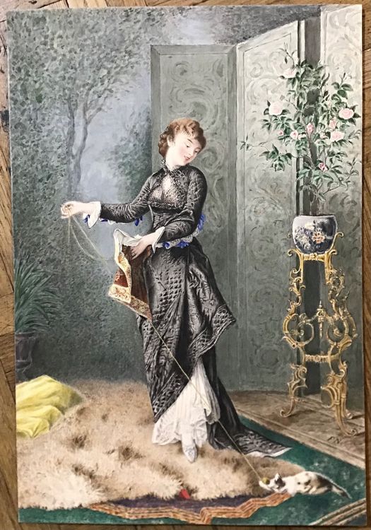 Antike Meisterwerk Aquarell Monogrammiert | Kaufen auf Ricardo