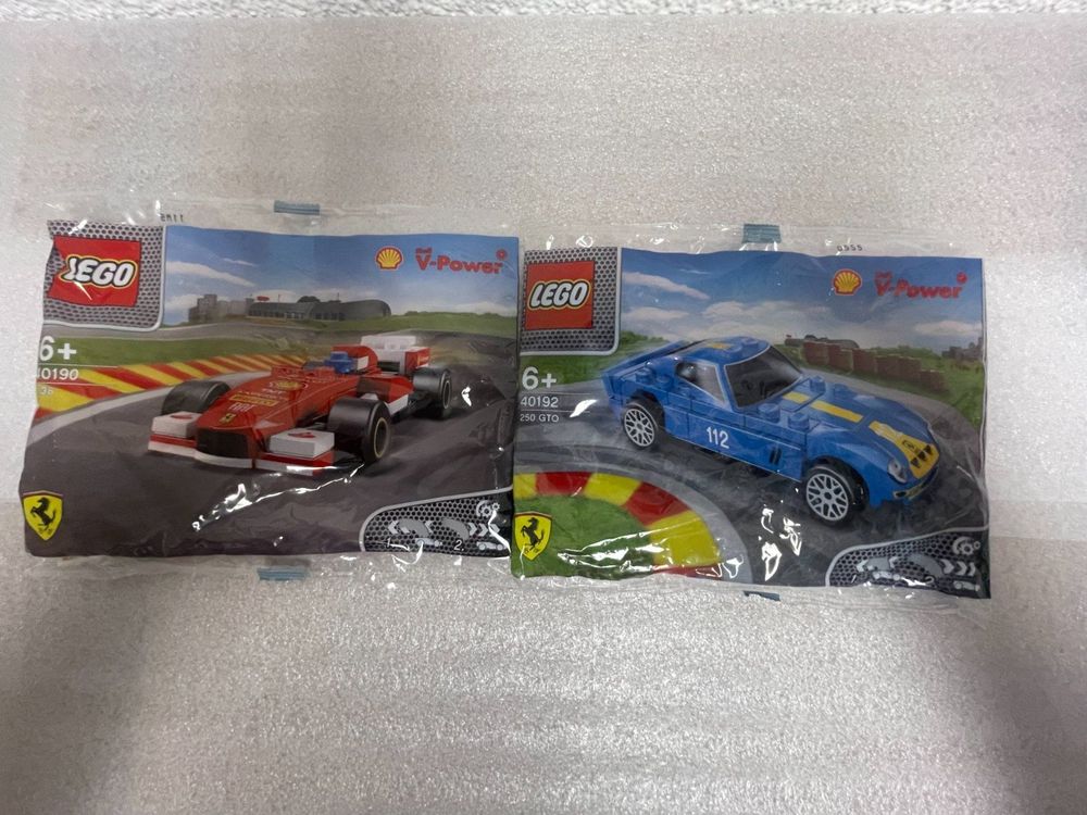 2x Lego Polybag 40190 Ferrari F1 & 40192 Ferrari 250 GTO (Neu und ...