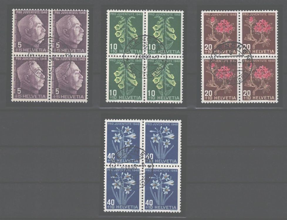 Pro Juventute 1948 Serie im 4er-Block ʘ (Neu (gemäss Beschreibung)) in Nuglar für CHF 12 – mit ...