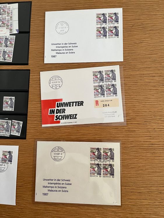 Pösteli Unwetter in der Schweiz 1987 | Kaufen auf Ricardo