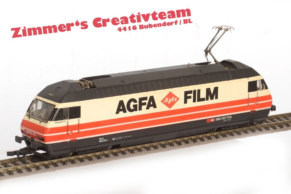 ROCO SBB Lok Re 460 «AGFA» OVP, H0, GS, 43655 (Gebraucht) in Bubendorf für CHF 85.45 – mit ...