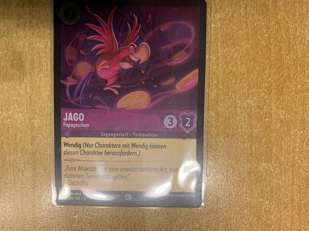 Lorcana Karte Kapitel 3 40/204 Deutsch Jago Foil | Kaufen auf Ricardo