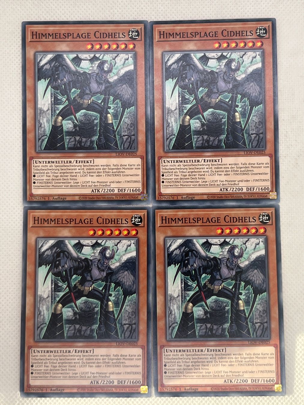 Yu-Gi-Oh! Himmelsplage Cidhels - 4 Karten - Top Zustand! (Gebraucht) in ...