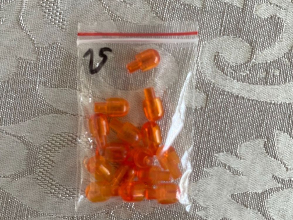 Lego 15 x Bar with Light Bulb Cover (Part. 58176) (Gebraucht) in für ...
