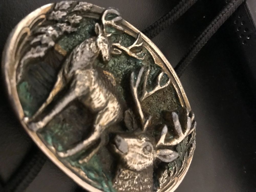 CowboyKrawatte Sujet:für Jäger mit Hirschen | Kaufen auf Ricardo