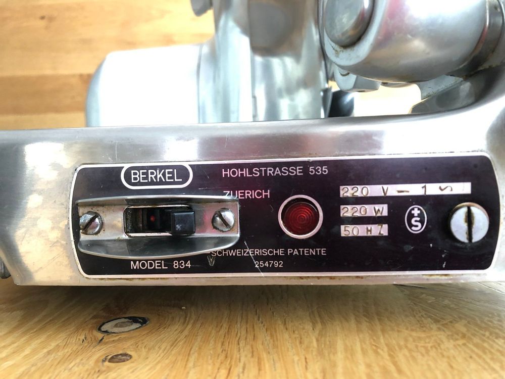 Aufschnittmaschine Berkel Model 834 (Gebraucht) in Grindelwald für CHF ...