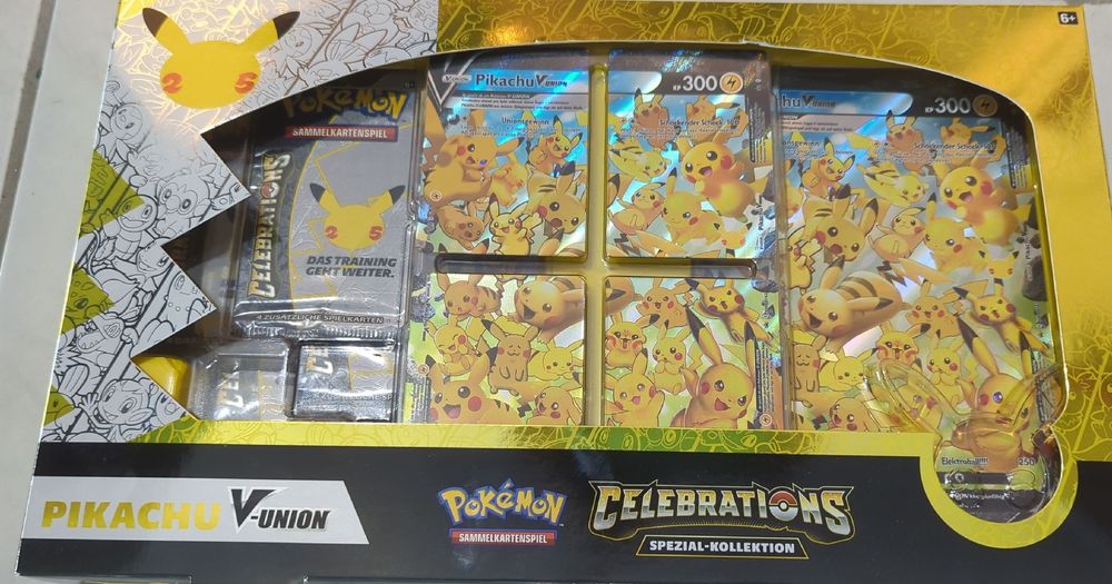 Pikachu V-Union Celebrations Box Deutsch (Neu und originalverpackt) in ...