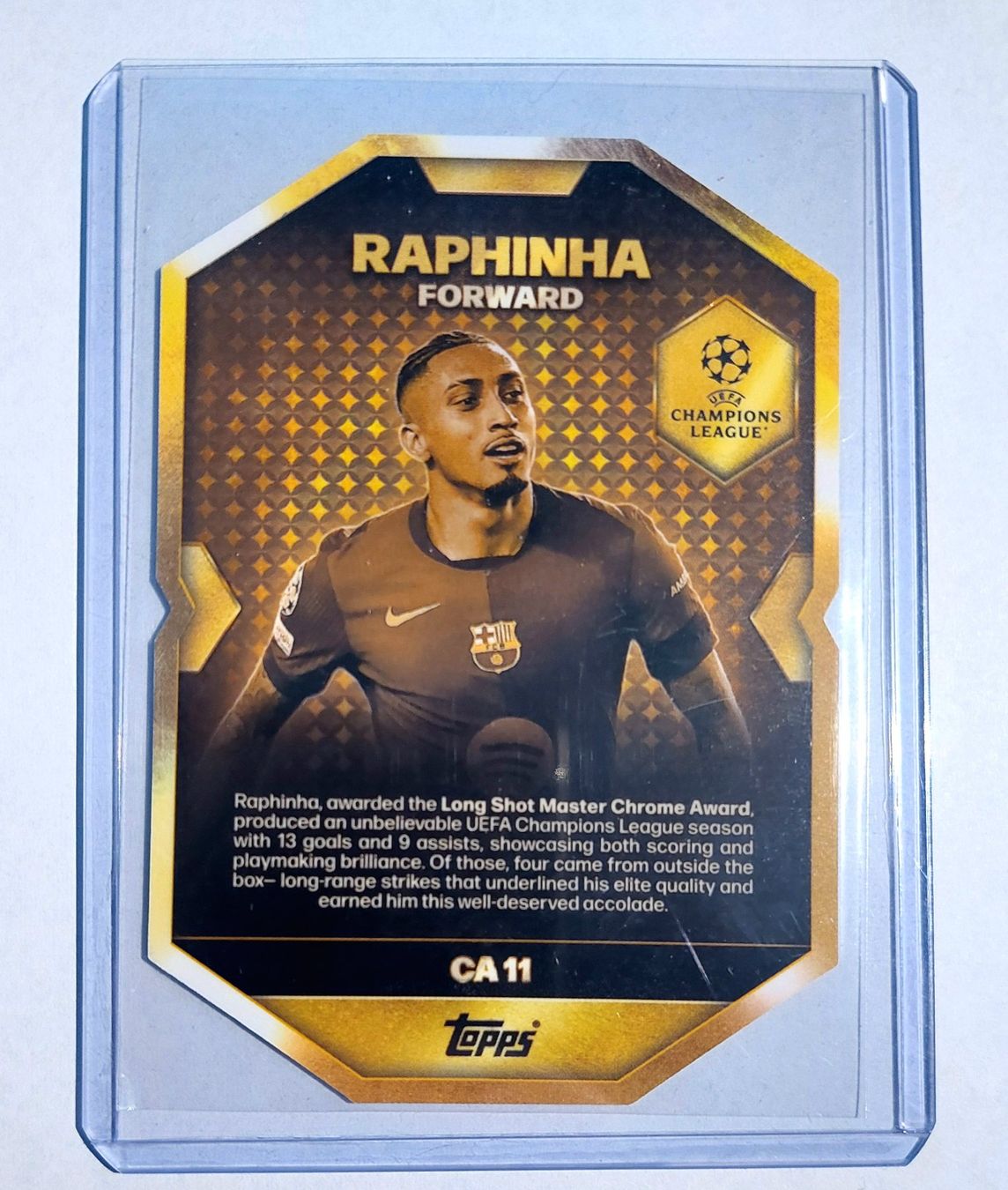 RAPHINHA 2025 Topps Chrome Award Winner SHIELD CA 11 WOW! (Neu (gemäss ...