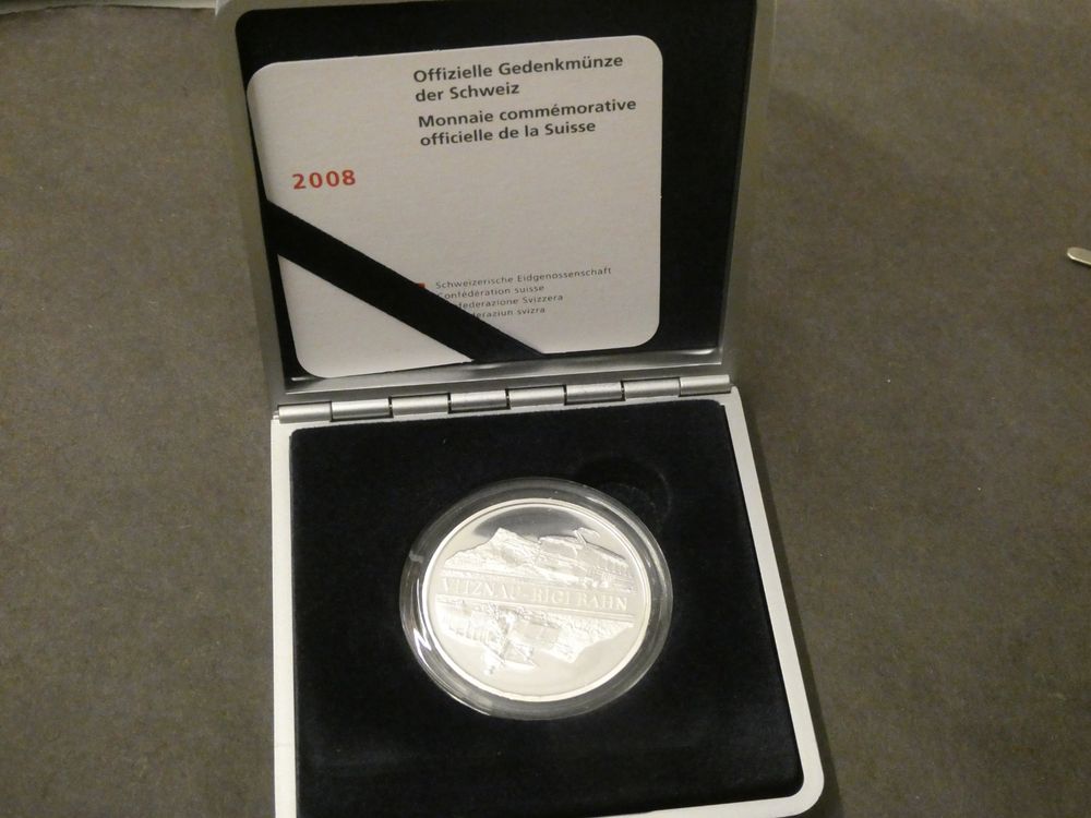 2008, 20 Franken Sondermünze PP Silber Vitznau Rigi Bahn (Neu (gemäss Beschreibung)) in ...
