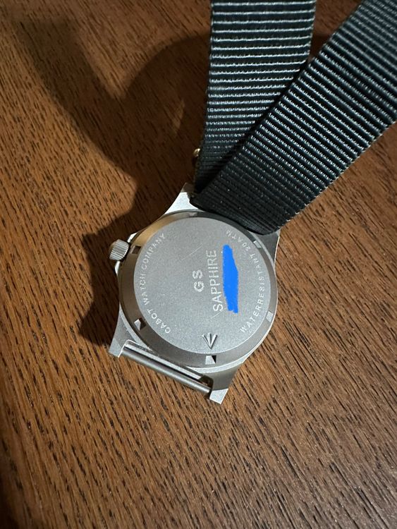 CWC GS SAPPHIRE STAINLESS STEEL MILITARY GREEN DIAL (Neu (gemäss ...