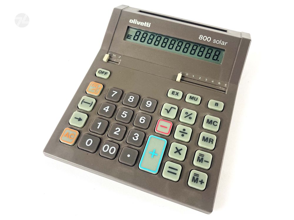 Olivetti 800 Solar Rechner Vintage Tischrechner Calculator (Gebraucht ...