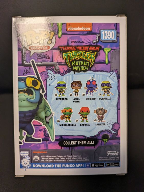 Funko Pop! Nickelodeon - TMNT - Ray Fillet #1390 (Neu und ...