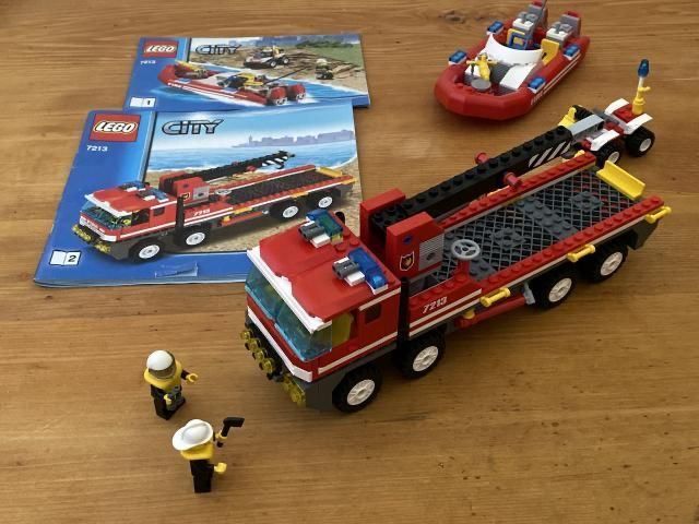 Lego 7213 Feuerwehr LKW mit Kran u Boot (Gebraucht) in Belp für CHF 16 ...