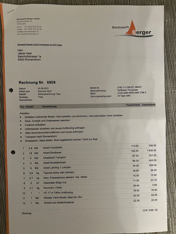 Segelboot Fritzmeier Trias | Kaufen auf Ricardo