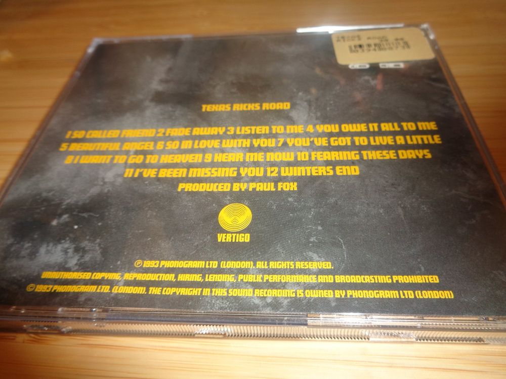 Texas - Ricks Road CD (Gebraucht) in Olten für CHF 3 – mit Lieferung ...