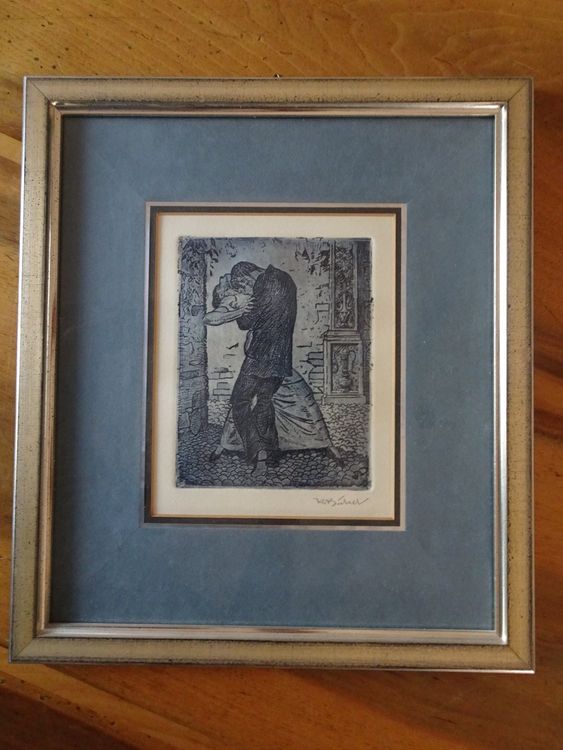 Karl Bickel Tangotänzer Tänzer Paar Radierung (Gebraucht) in Siebnen ...