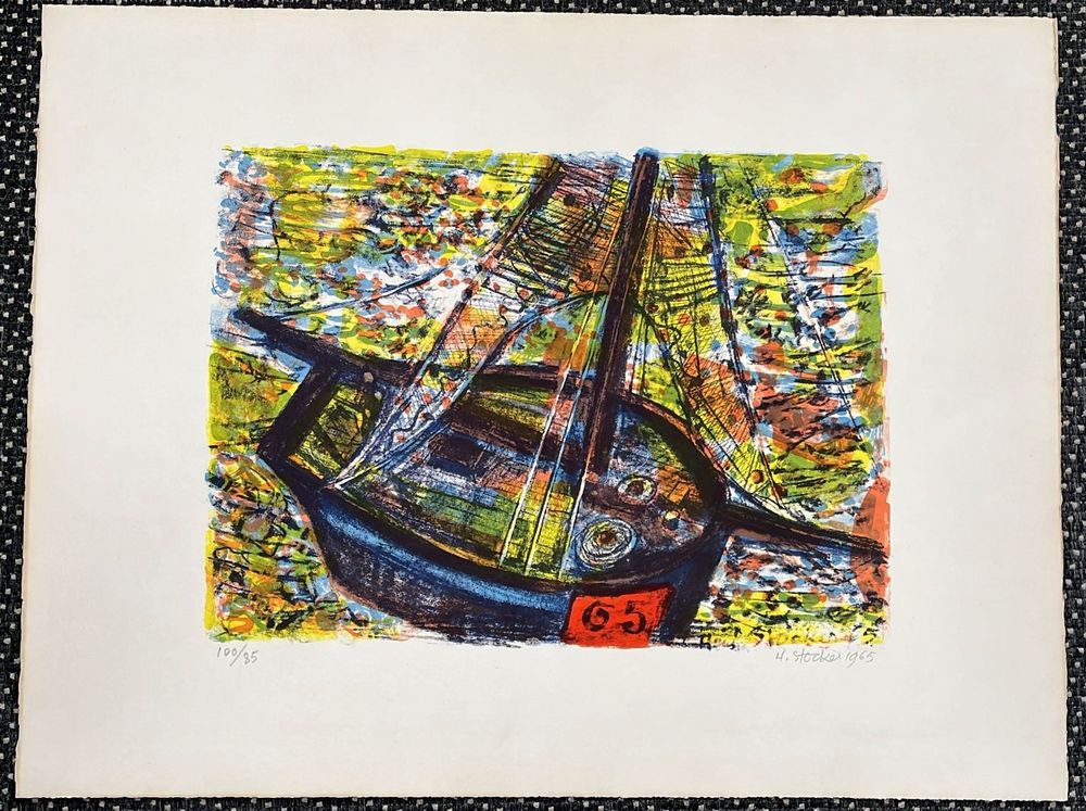 Lithografie handsigniert Hans Stocker 1965 (ID b4704) | Kaufen auf Ricardo