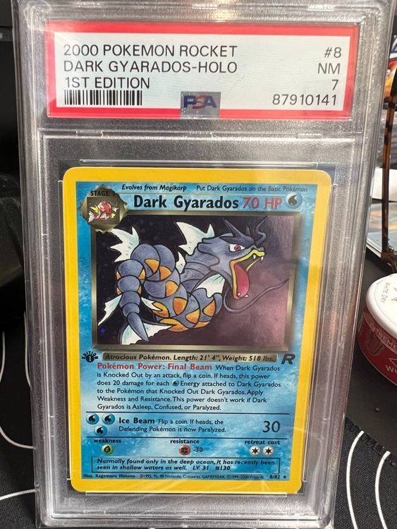 PSA 7 – Dark Gyarados HOLO 1st Edition – 2000 Pokemon Rocket (Neu (gemäss Beschreibung)) in ...