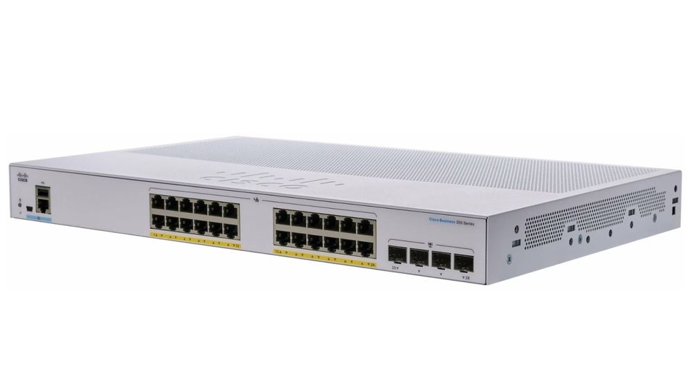 CISCO CBS350-24P-4X + Modul (19313) (Neu und originalverpackt) in ...