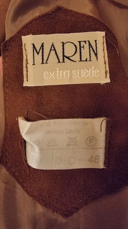 Vintage real suede leather jacket (Gebraucht) in Fribourg für CHF 30 ...