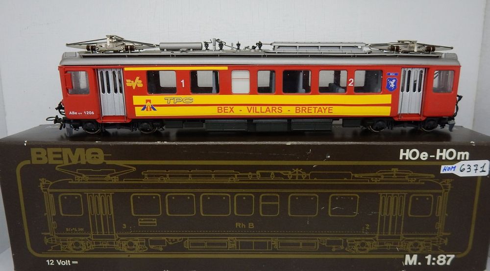 HOm- Bemo "BVB""Bex -Villars -Bretaye Motrice ABe 4/4 OVP | Kaufen auf ...