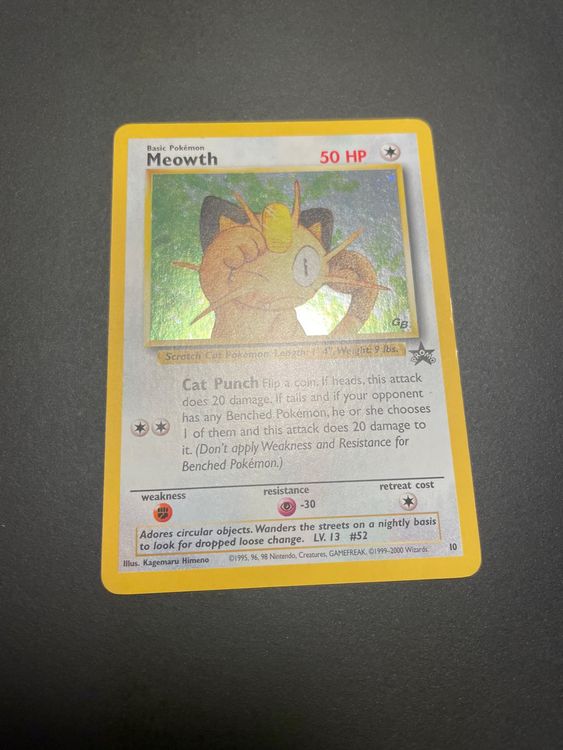 Meowth Black Star Promos 10 (Gebraucht) in Zürich für CHF 15 – mit ...