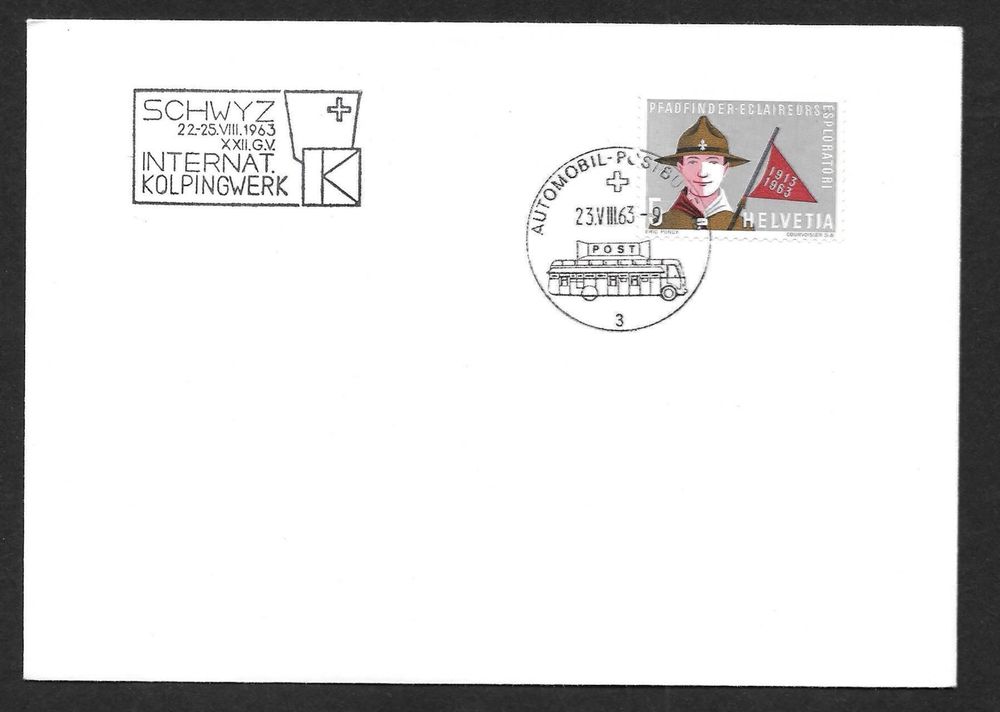 Sonderbrief A. 937 Intern. Kolpingwerk Schwyz 23.8.1963 (Neu (gemäss ...
