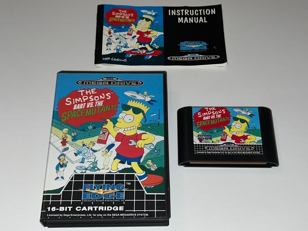 Mega Drive Spiel - The Simpsons: Bart vs. The Space Mutants (Gebraucht ...