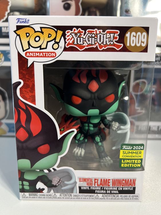 Funko POP! Animation Yu-Gi-Oh! Elemental Hero Flame Wingman (Neu und ...