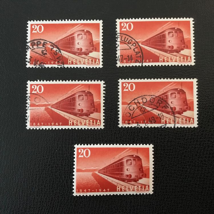 100 Jahre Eisenbahnen 1947, ABART (verschiedene Stadien) (Gebraucht) in Stallikon für CHF 64 ...