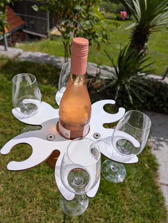 Mini Apéro Tisch für 6 Gläser und 1 Flasche (Neu (gemäss Beschreibung ...