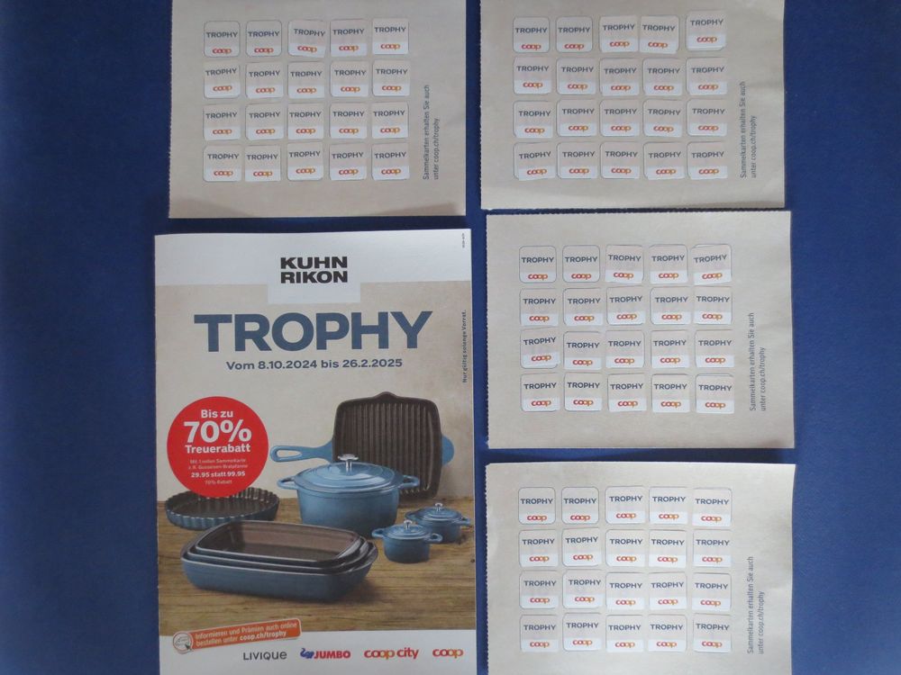 COOP TROPHY "KUHN RIKON", 4 VOLLE KARTEN À 20 MARKEN | Kaufen auf Ricardo