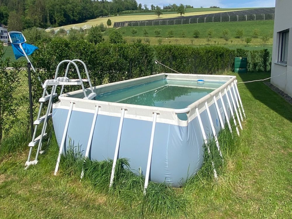 Pool Intex (L: 4m x B: 2m x H ca. 1m) inkl. Pool-Pumpe (Gebraucht) in ...