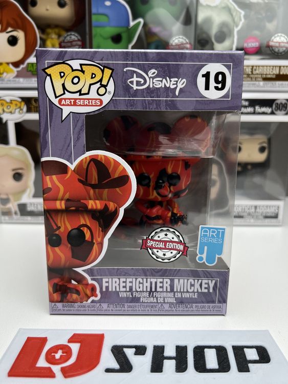 Funko POP! Art Series Disney Firefighter Mickey Limitée | Kaufen auf ...