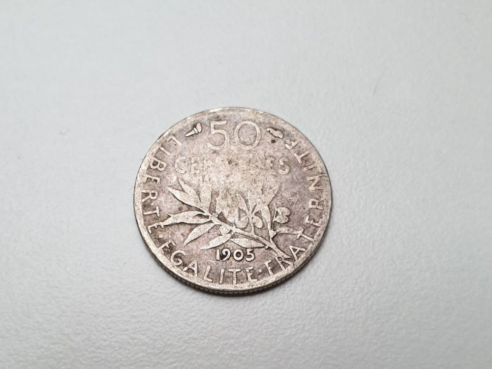 🇫🇷 France 50 centimes 1905 Silver **Rare** (Gebraucht) in Pully für CHF 9 – mit Lieferung auf ...