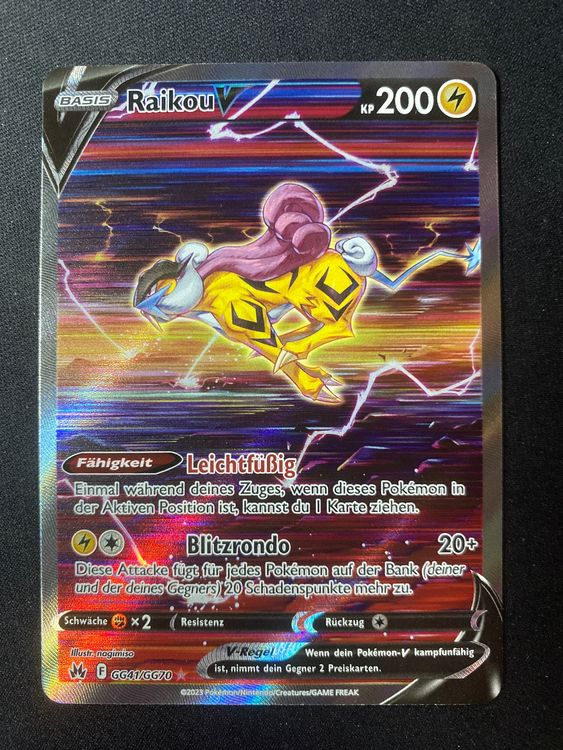 Raikou V GG41 - Spl. Illustration Rare - Crown Zenith - DE (Neu (gemäss ...