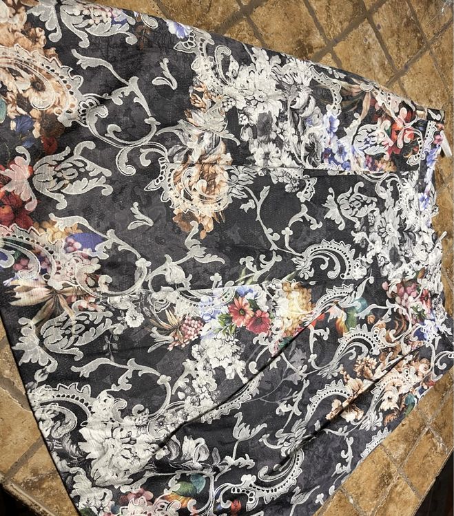 Gonna fantasia floreale Madeleine,cotone satinato,tg M/L-chi (Nuovo ...