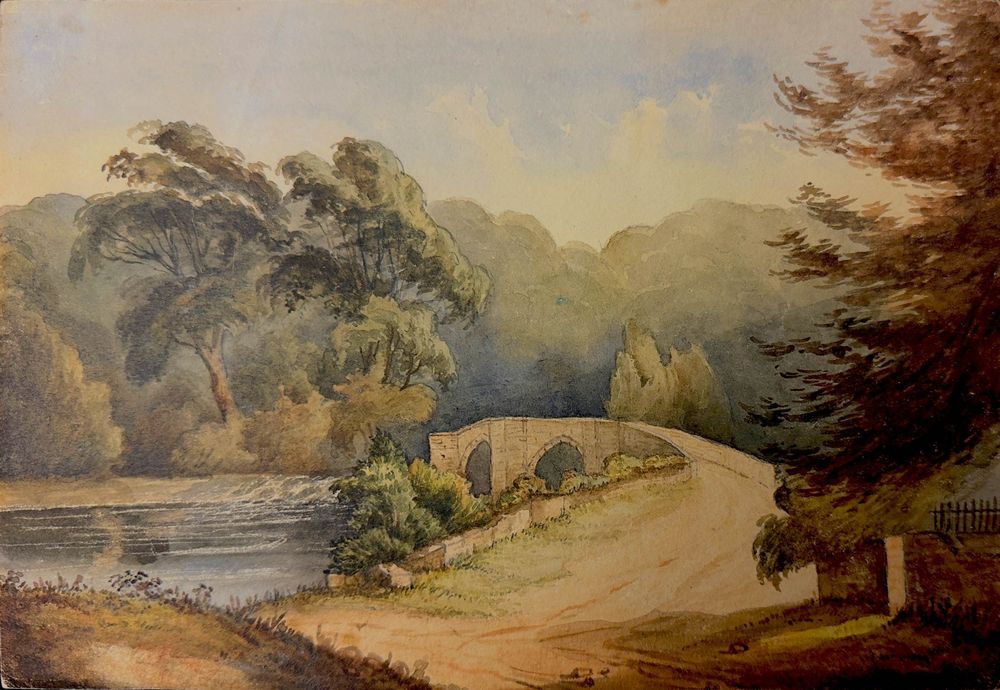 Aquarell Sheepwash Bridge Northumberland | Kaufen auf Ricardo