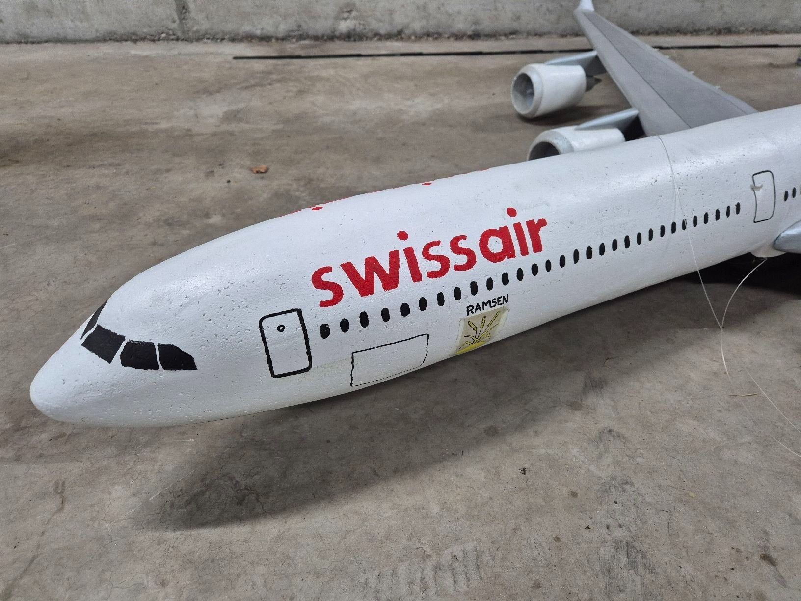 Swissair A340-600 Modellflugzeug, HB-ISR, (216cm) (Gebraucht) in ...