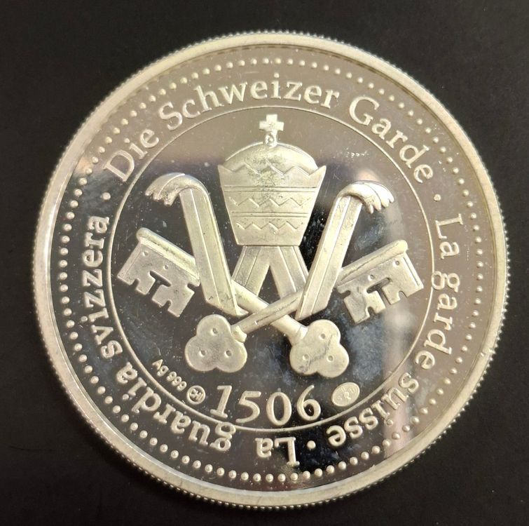 Medaille Vatikanstadt Schweizergarde Silber 999 1 Unze (Gebraucht) in Bern 14 für CHF 39 – mit ...