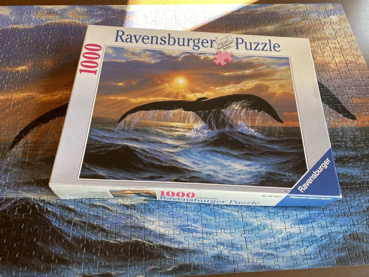 Ravensburger Puzzle 1000 Teile - Wal im Ozean - Komplett (Gebraucht) in ...