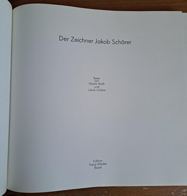 Der Zeichner Jakob Schärer Limitiert, Galerie "zem Specht" (Gebraucht ...