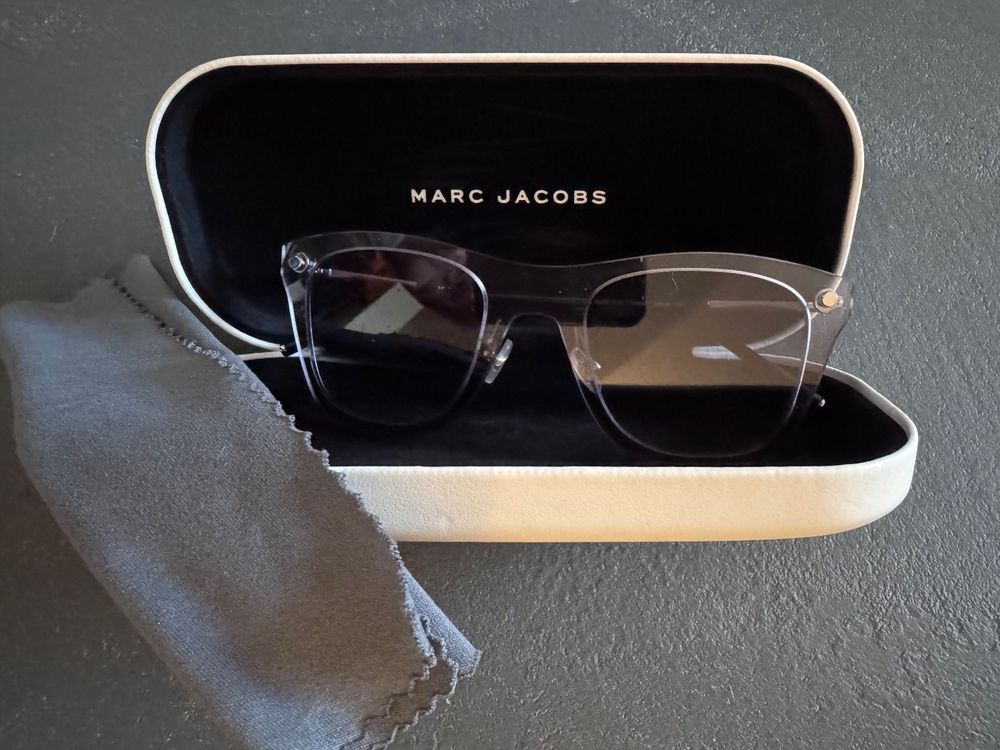 Marc Jacobs Sonnenbrille Damen, Monoglas grau-lila (Gebraucht) in ...